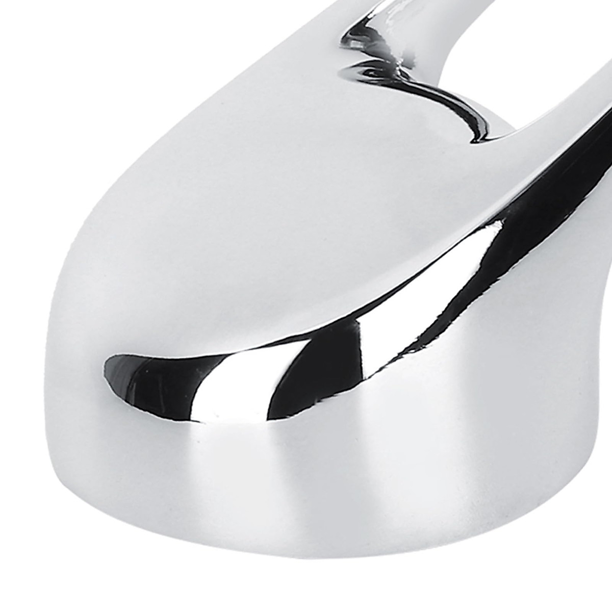 CYSFETENA Faucet Handle, Chrome Plating Zinc Alloy Long Tap Lever Handle Single Lever Faucet Lever Handle Ultra Wide Sink Faucet Handle Replacement for Bathroom Kitchen (35mm)