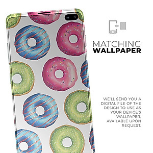 DesignSkinz Yummy Colored Donut Galore Protective Vinyl Decal Wrap Skin Cover Compatible with The Samsung Galaxy S20 (Screen Trim & Back Glass Skin)