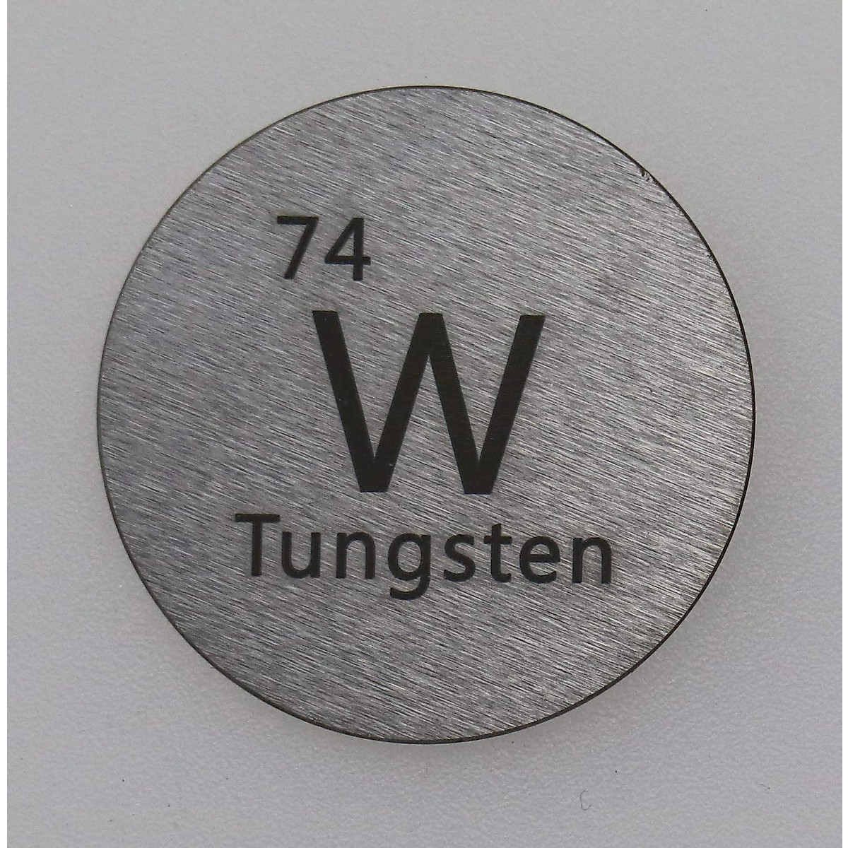 Tungsten (W) 24.26mm Metal Disc 99.95% Pure for Collection or Experiments