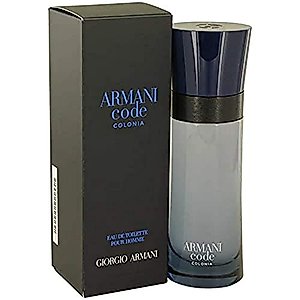 Giorgio Armani Code Colonia Eau de Toilette Spray for Men, 2.5 Fl Oz
