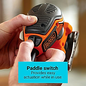 BLACK+DECKER 2.0 Amp Electric 1/4 Sheet Orbit Sander (BDEQS300)
