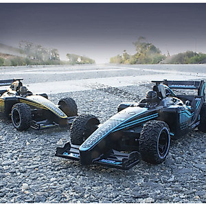 BMFHJEQ F1 Remote Control Car, Mini High-Speed F1 RC Racing, 20KM/H 4WD Electric High Speed Car, Double Speed Adjust Off-Road Drift Remote Control Toys Cars for Boys Girls (Blue)