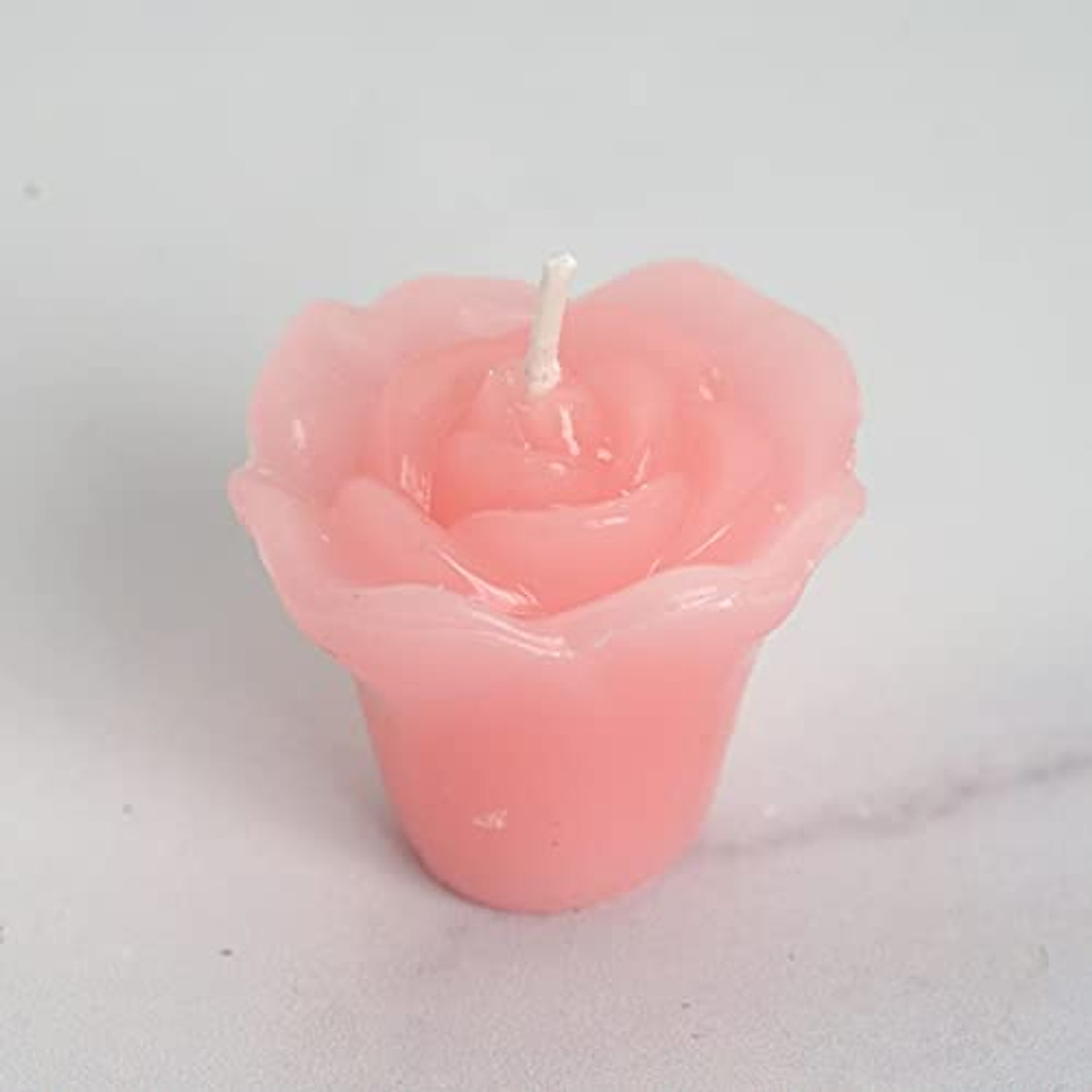 Efavormart Set of 12 Pink Mini Floating Rose Candle Ideal for Aromatherapy Weddings Party Favors Home Decoration Supplies