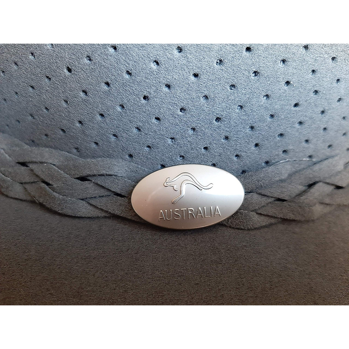 Aussie Chiller Outback Bushie – Perforated Hat for All Seasons/Made in Australia (Grey, Large)