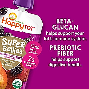 Happy Tot Organics Super Bellies Variety Pack, 4 Ounce(Pack of 16)