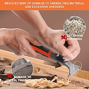 Premium Ergonomic Carbide Scraper,2-1/2",Scraper Tool for Removing Varnish, Paint, Glue, Resin, Dry Glaze, Stains, Putty, Scratch