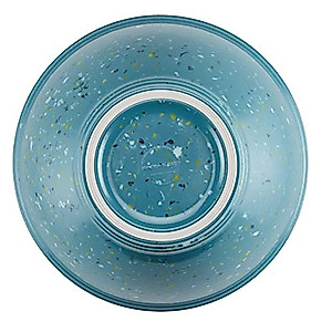 Rachael Ray Accessories Kitchen Pantryware Multi Purpose/Salad Serveware/Melamine Garbage Bowl, 4 Liters, Agave Blue