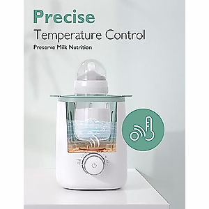 Momcozy Nutri Bottle Warmer, 9-in-1 Baby Bottle Warmer with Night Light, Accurate Temperature to Preserve Fullest Nutrients in Breast Milk, Bottle Warmers for All Bottles with Breastmilk or Formula