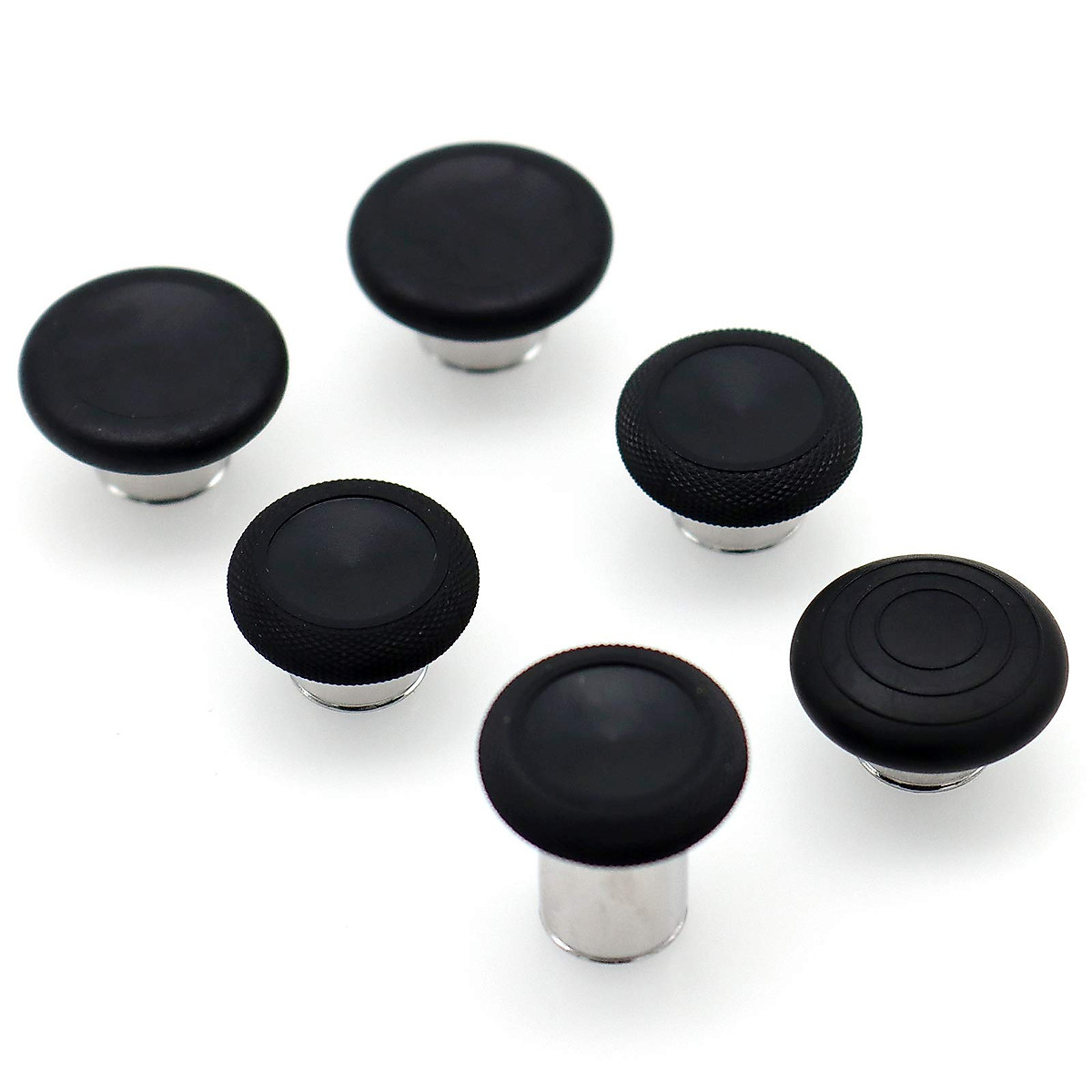 Deal4GO 6-Pack Replacement Magnetic Analog Thumbstick Swap Set for Xbox One Elite 2 Controller Thumb Stick Black