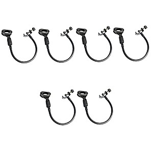 Mikinona 6 Pcs microphone stand Heavy Duty Mic Stand Mic Holder Microphone Cradle Mount studio microphone tabletop mic stand gooseneck microphone Universal Microphone Holders flat stand up