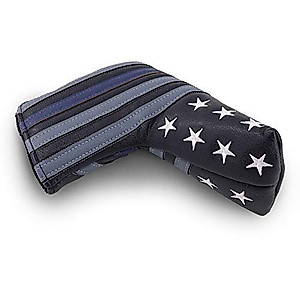 Craftsman Golf Blue Strips Golf Putter Blade Head Cover Headcover Magnetic Closure for Scotty Cameron Odyssey