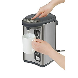 Zojirushi CD-WHC40XH Micom Water Boiler & Warmer, 135 oz, Stainless Gray