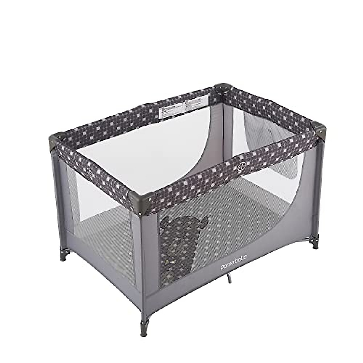 Pamo Babe Portable Crib Baby Playpen with Mattress and Carry Bag