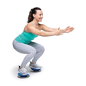 OPTP Dynamic Duo Balance & Stability Trainers (Pair) – Balance Trainer Set for Core Strength, Foot and Ankle Strengthening Equipment, Injury Recovery, Physical Therapy and Rehab Exercise