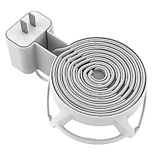 VOMA HomePod Mini Wall Mount Holder, Outlet Mount Stand with in-Built Cable Management System, No Screw or Drilling Needed, Excellent Space Saving Accessory White