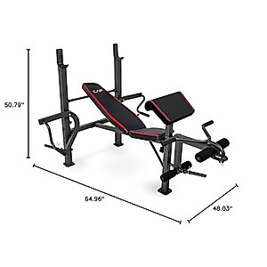 CAP STRENGTH STANDARD BENCH WITH BUTTERFLY AND PREACHER CURL