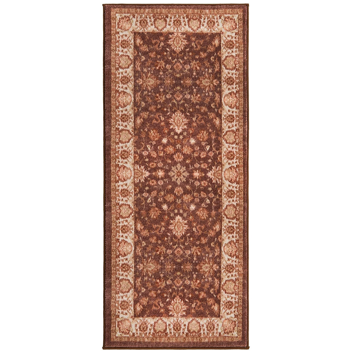 Rugs.com Medina Collection Rug – 5 Ft Runner Coffee Brown Medium Rug Perfect for Hallways, Entryways