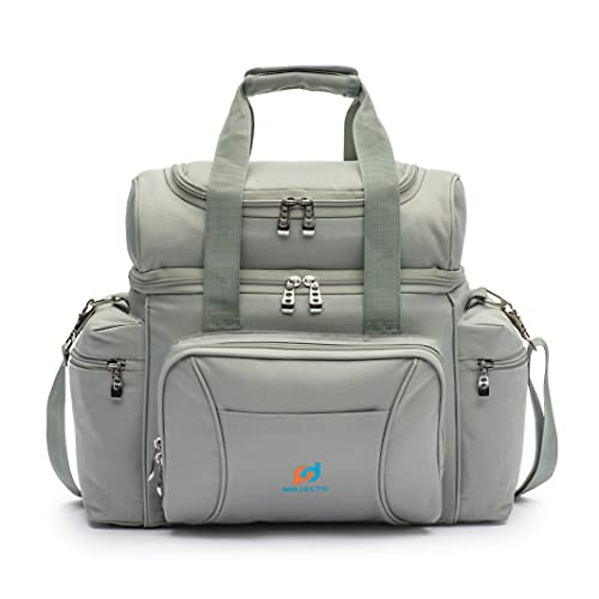 XXX-Extra Large Multiple Meals Cooler Bag (XXX-14x13x9.5 in)-Dual Insulated Compartment, Heavy Duty Fabric, Thick Insulation, Reinforced Stitches. Not for Everyday Use-Too Large.