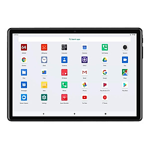 10.1 inch Android Tablets Tablet pc 8gb+128gb tab Support Phone Call WiFi Bluetooth Dual SIM Online Class Zoom Tablet pc (Black)