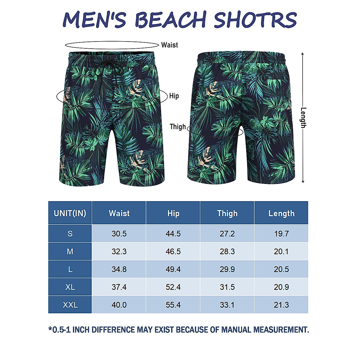 COOFANDY Men Swim Trunks 9 Inch Inseam Bathing Suit Hawaiian Beach Shorts Pocket