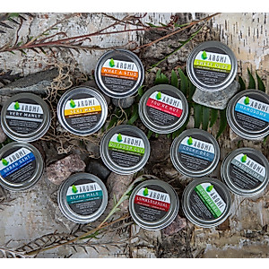 Aromi Solid Cologne | Sweet Musk Fragrance; Vegan, Cruelty-free, Powdery Scent, Wax-Based, Travel, Small Men's Gift, Alcohol-free, Concentrated (Masculine)