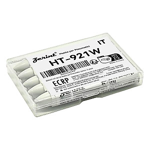 ZERINT HT-921W Tire Crayons, Tire Marking Chalk, Multi-Surface Marking Crayons, White, 5 pcs