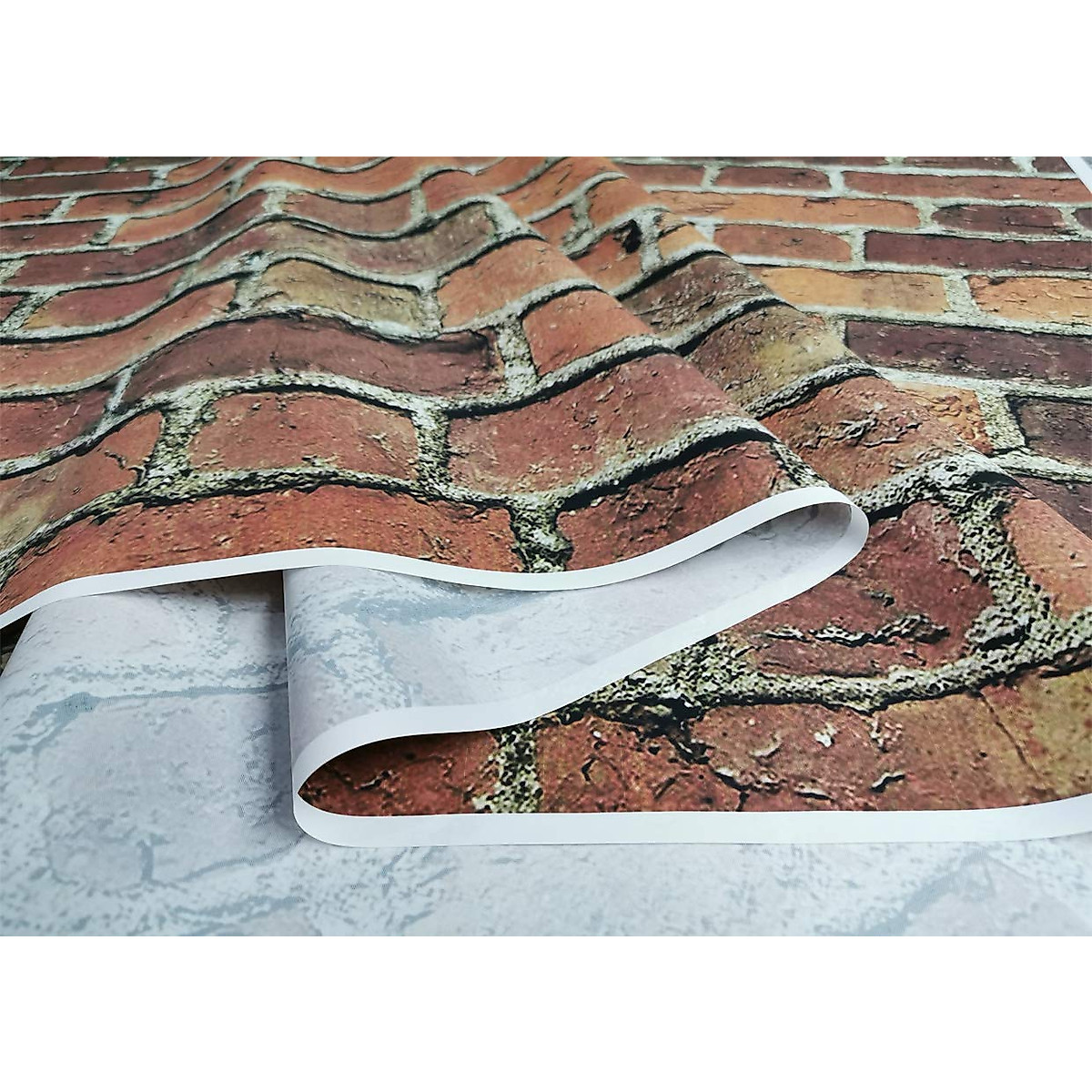 AIIKES 8x6FT Red Brick Wall Photography Backdrop Thin Vinyl Photo Backdrops Background Baby Birthday Party Wedding Graduation Home Decoration Photo Booth Studio Prop Banner 11-506