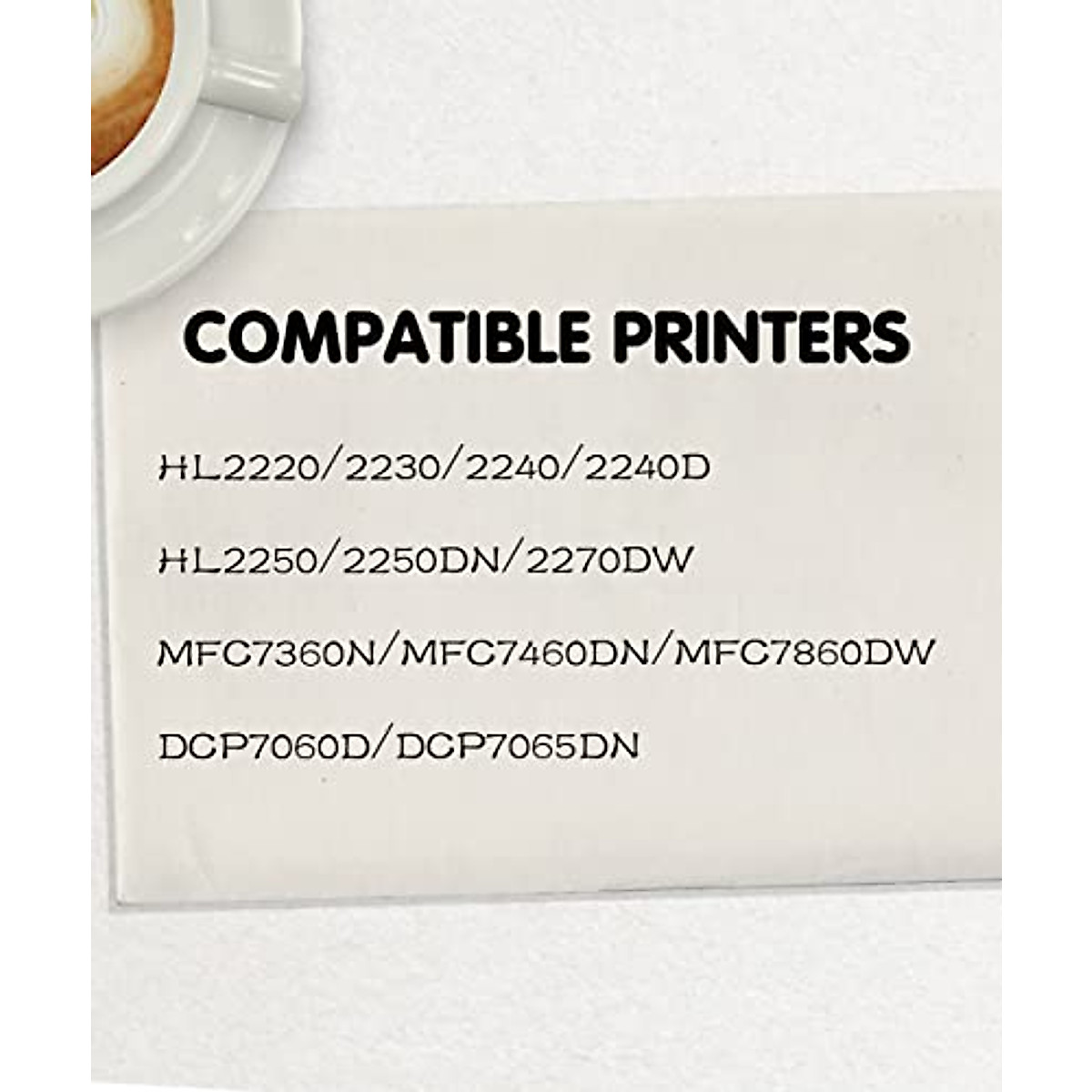 MoreColorful Compatible Toner Cartridge Replacement for Brother TN450 TN-450 for DCP7060D DCP7065DN HL2220 HL2230 HL2240 HL2240D HL2250 HL2250DN MFC7360N MFC7460DN MFC7860DW Printer (Black,10-Pack)