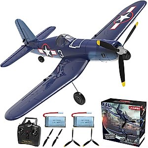 LEAMBE 4 Channel RC Plane - Ready to Fly Aerobatic Aircraft, Easy Control for Beginners, F4U Corsair RC Airplane Best Gift for Kids