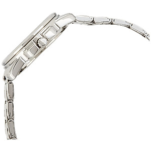 Casio Women's LTP1314D-1AV Silver Stainless-Steel Quartz Watch with Black Dial