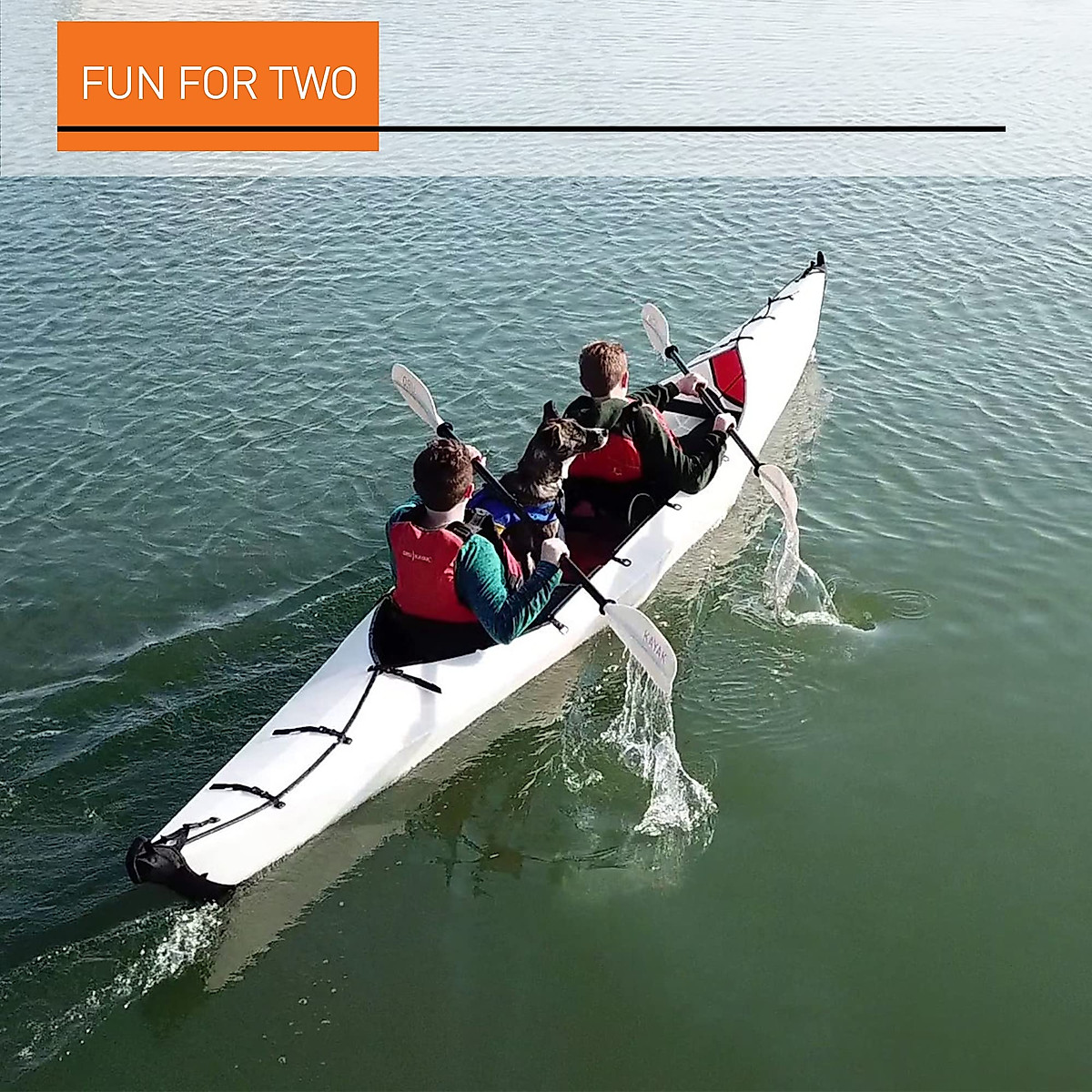 Oru Kayak Foldable Kayak Haven TT | for 1 or 2 People - Stable, Durable, Lightweight - Lake and River Kayaks - Beginner, Intermediate - Size (Unfolded): 16'1" x 33", Weight: 41 Lbs