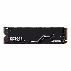 Kingston KC3000 PCIe 4.0 NVMe M.2 1024 GB SSD - High-Performance Storage for Desktop and Laptop PCs -SKC3000S/1024G