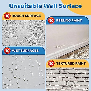 Loiion Clear Wall Protector, Non Adhesive Static Cling Removable Contact Paper, Plastic Stickers for Kitchen & Office from Trash, Chair Back, Wallpaper, Furniture, Door Scratch Dog Cat 6.6ft