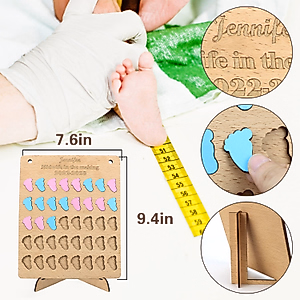 free-space Student Midwife Tool Midwife Birth Counter,Baby Tracking Midwifery Delivery Newborn Documenting childbirth sessions Midwife Gift (footprint)
