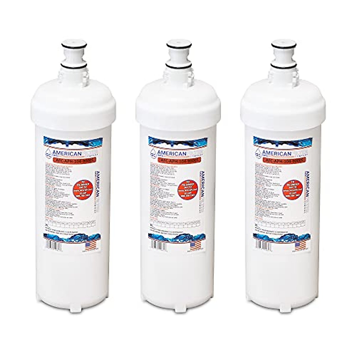 3 Pack AFC Brand, water filter, Model # AFC-APH-104-9000S, Compatible with Cuno (R) HF20-MS Filter