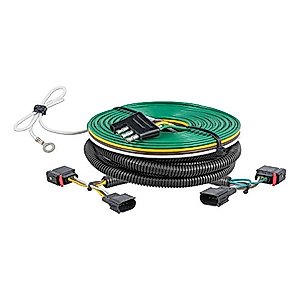 CURT 58916 Custom Towed-Vehicle RV Wiring Harness for Dinghy Towing, Fits Select Dodge, Ram 1500, 2500, 3500 , Black