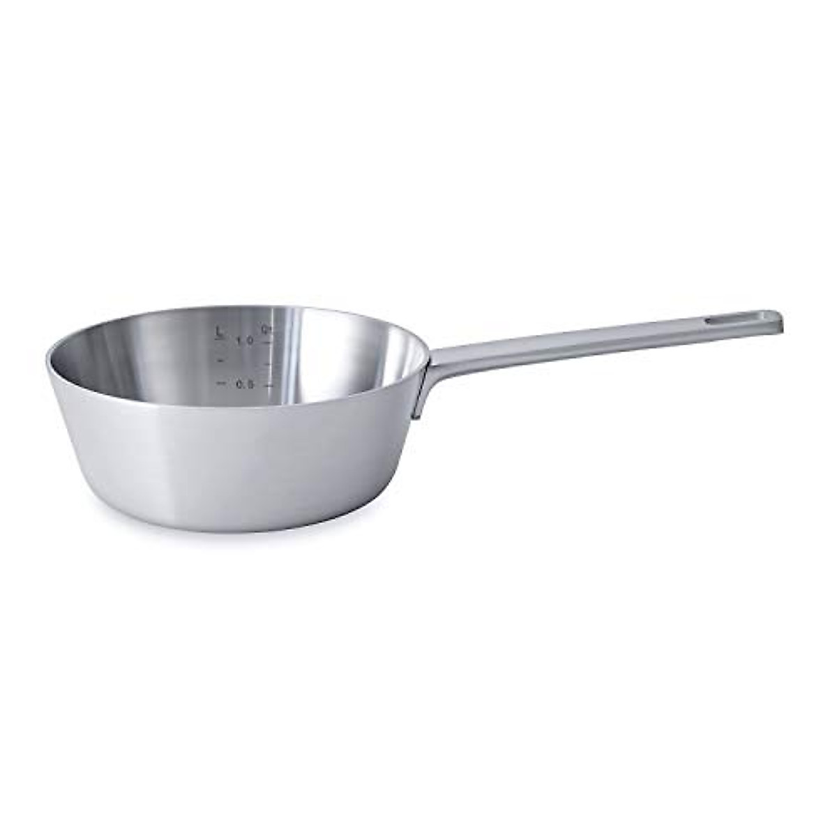 BergHOFF 3900029 Ron Conical 5-Ply Brushed Stainless Steel Saucepan, 36.5 x 21 x 9.1999999999999993 cm, Silver
