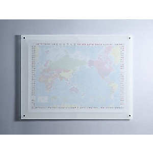 Audio-Visual Direct Frosted Glass Dry-Erase Board Set - 2' x 1.5' - Includes Hardware & Marker Tray (Non-Magnetic)