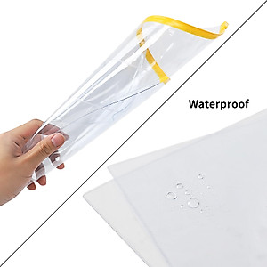 EOOUT 36pcs Plastic Envelopes Poly Zip Envelope Zipper File Folders, A4, Letter Size, 11 Colors, for School and Office Supplies
