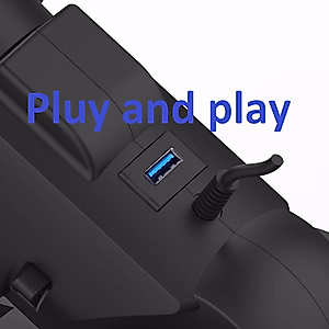 DOYO Xbox 360 Game Racing Wheels,PC Steering Wheel Plug and Play Gaming Driving Volante 180° USB with Pedals Shifter Bundle for XBOX 360 / Windows PC / PS3 /Nintendo switch/Android