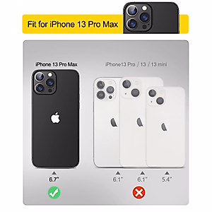 SURITCH Clear Case for iPhone 13 Pro Max (Only) 6.7-inch, [Privacy Screen Protector] Full Body Protection Bumper Shockproof Rugged Cover for iPhone 13 Pro Max -(Clear)