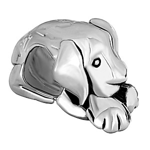 CharmSStory Lucky Dog Paw Charm Animal Style Beads For Bracelet (Style 1)