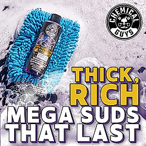 Chemical Guys CWS61916 Black Light Foaming Car Wash Soap(Works with Foam Cannons, Foam Guns or Bucket Washes)Safe for Cars,Trucks,Motorcycles,RVs&More,16 fl oz, Black Cherry Scent(packaging may Vary)