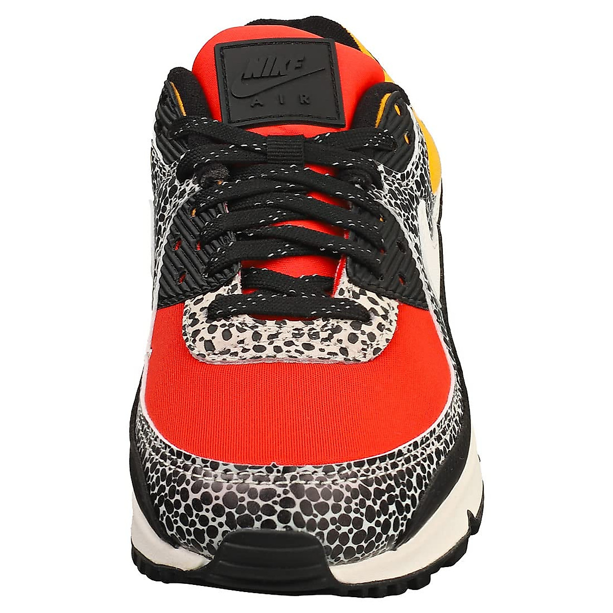Nike womens AIR MAX 90 DC9446-001 shoes, Black/Phantom-chile Red-pollen, 7