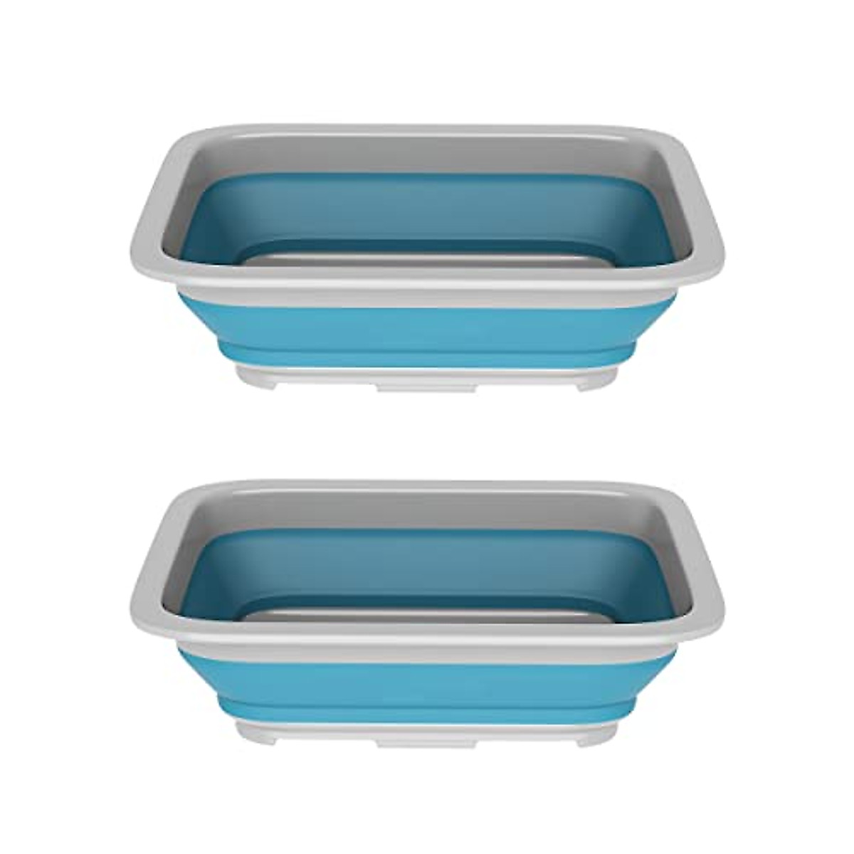 Wakeman Set of 2 Multipurpose Multiuse Wash Bin, Large, Blue