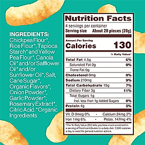 Hippeas Organic Chickpea Puffs, Vegan White Cheddar, 4 Ounce (Pack of 1), 4g Protein, 3g Fiber, Vegan, Gluten-Free, Crunchy, Plant Protein Snacks