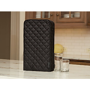 Covermates Keepsakes - Square Appliance Cover - Dust Protection - Stain Resistant - Washable - Appliance Cover-Black