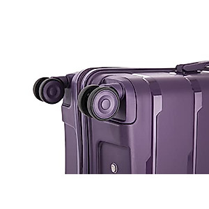 Rockland Pasadena Hardside Spinner Wheel Luggage, Purple, 19", 23", 27"