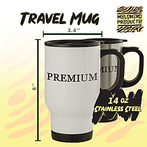 Molandra Products I Don't Need Sex The Government Fucks Me Daily - 14oz Stainless Steel Travel Mug, Silver