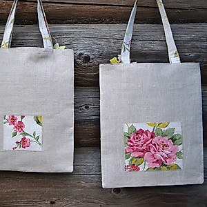 JAPCHET 59 x 157 Inches/ 4 Yards Natural Linen Needlework Fabric, Pure Linen Embroidery Fabric Cloth by The Yard for Needlework, Crafts, Bags, Garments, Tablecloths